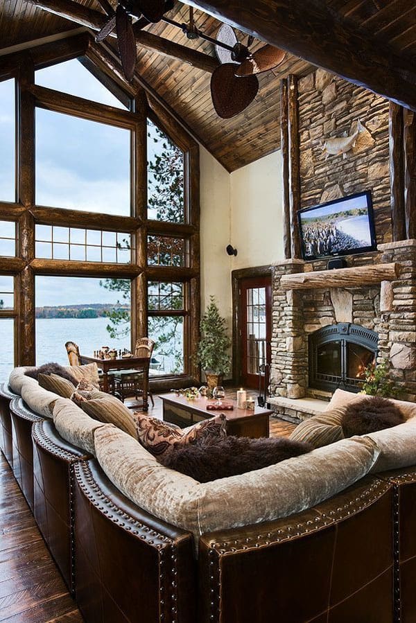 47 Extremely Cozy And Rustic Cabin Style Living Rooms 47 Extremely Cozy And Rustic Cabin Style Living Rooms